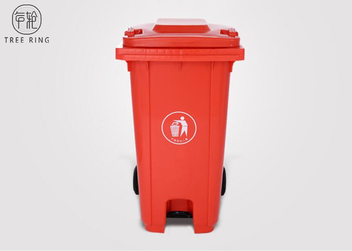 HDPE Fuß-Plastikmülleimer, farbige Mülleimer mit Pedal betrieben Deckel ...